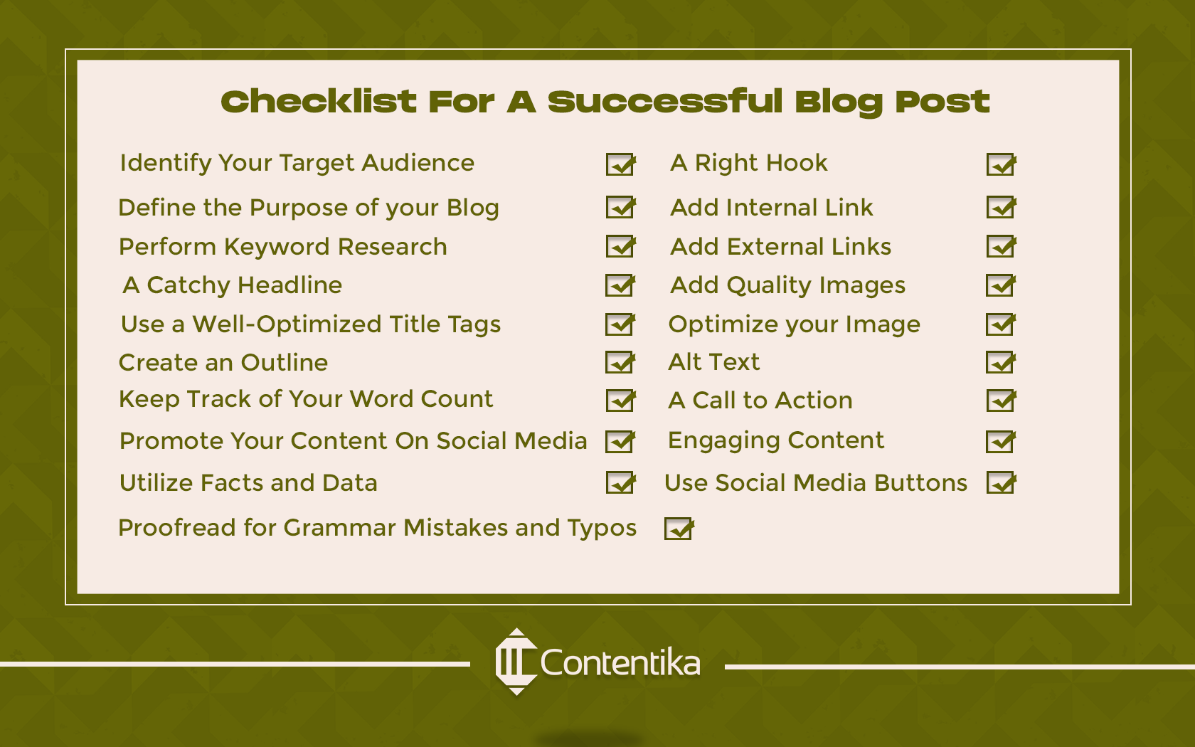 21 Must-Have Checklists for Creating Perfect Blog Posts